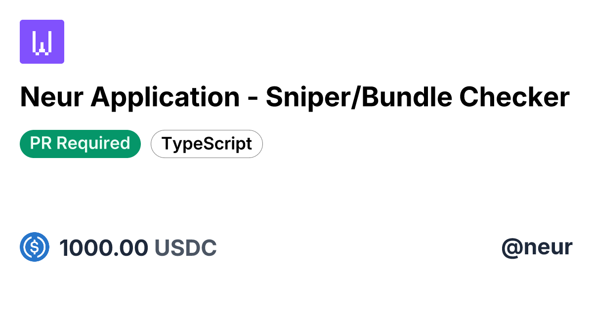 Neur Application - Sniper/Bundle Checker by Neur | Gibwork